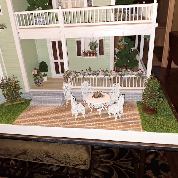 Flat-backed Fern Column Ornate Miniature Decor Set of Two - Etsy