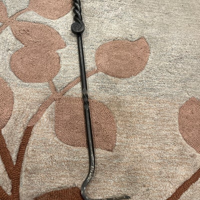 Hand Forged Fireplace Tool Set duet Shovel and Poker, Wrought Iron ...