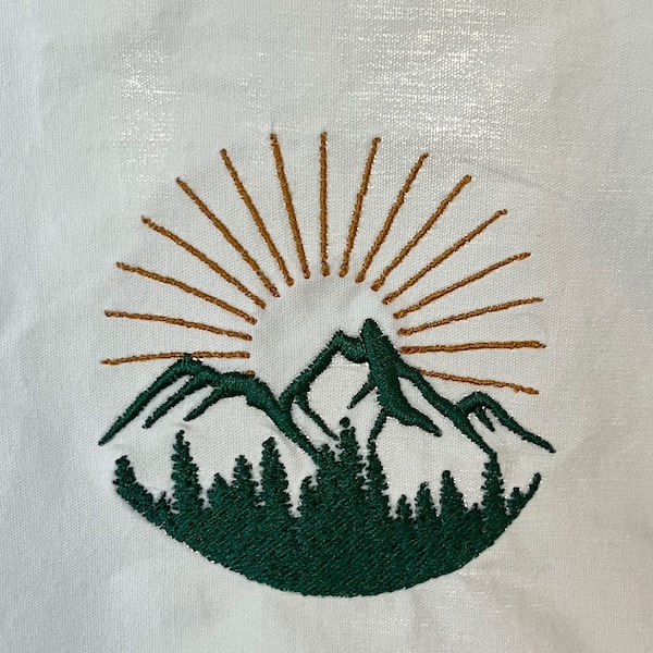 Mountain Adventure Machine Embroidery Design (3 Sizes) - Etsy
