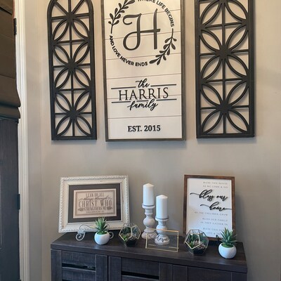 Raised Letter Welcome Sign Vertical Welcome Sign Rustic Front Porch ...