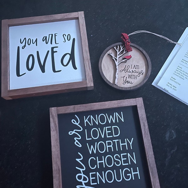 You Are Worthy Sign / Inspirational Sign / You Are Enough / You Are ...