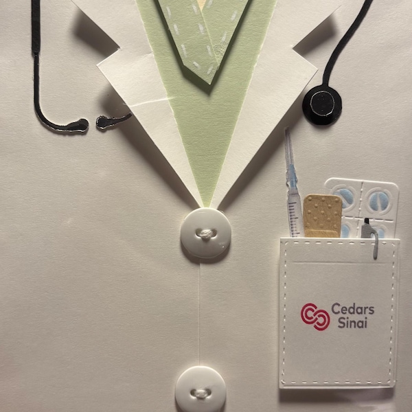 Handmade Doctor Card, Medical Card, Handmade Medical School Graduation ...