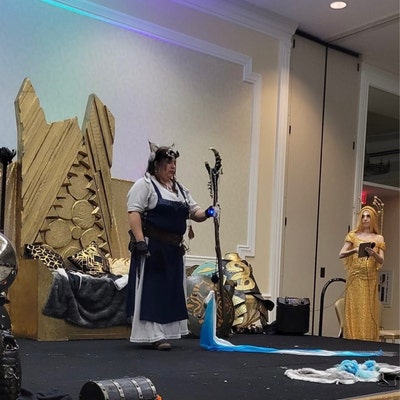 A Golden Ankh Staff Ancient Egypt Cosplay Egyptian Cross - Etsy