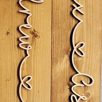 Custom Wood Name Sign / 3D Cutout Name / Nursery Decor / - Etsy