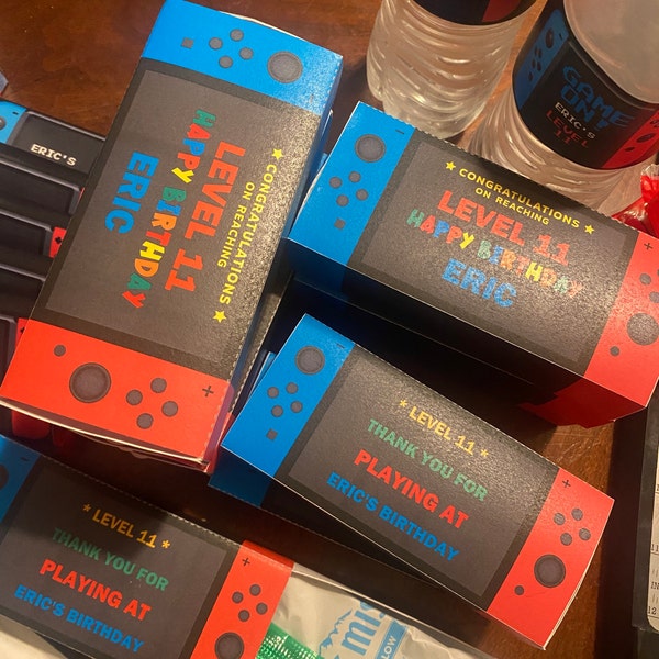 Video Game Theme Favor Box. Gamer Party. Video Game Party. Printable ...