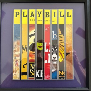 Custom Broadway Playbill Framed Art Collage Personalize It - Etsy