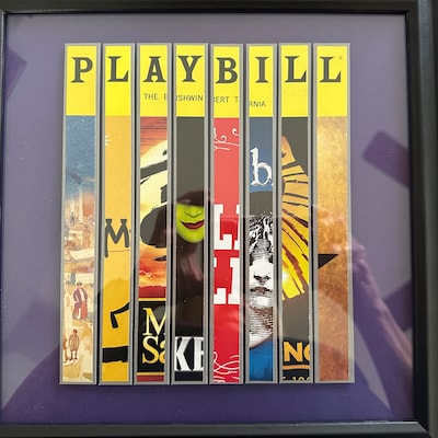 Custom Broadway Playbill Framed Art Collage Personalize It - Etsy