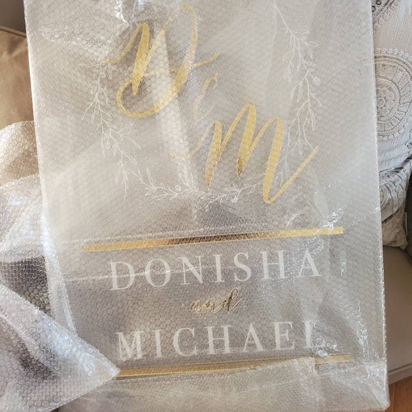 Custom Wedding Welcome Sign, Gold Wedding Welcome Sign, Acrylic Wedding ...