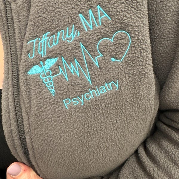 Custom Embroidered Medical Assistant Jacket, Personalized Mens Value ...