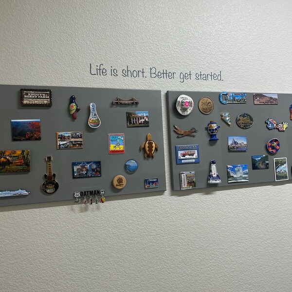 Travel Magnet Display | Magnetic Memo and Bulletin Board for Wall ...
