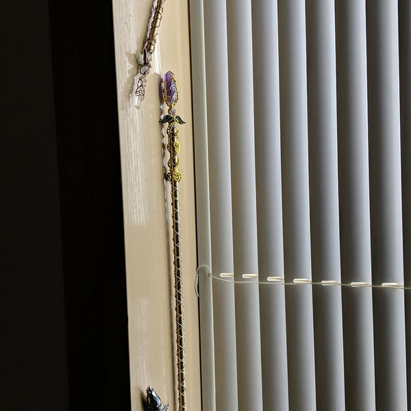 Fidget Wand: Vampire. Garnet, Obsidian, Onyx - Etsy