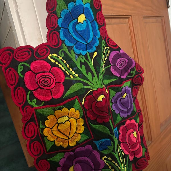 Floral Embroidered Sarape Mexican Graduation Stole.graduation Stash ...