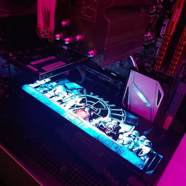 Custom Light RGB GPU Backplate Graphics Card Decoration Board ...