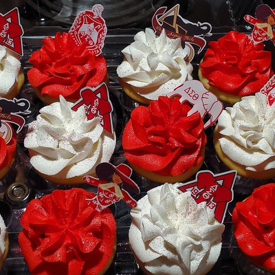 Sorority / Fraternity Inspired Cupcake, Cake Toppers, or Centerpieces ...