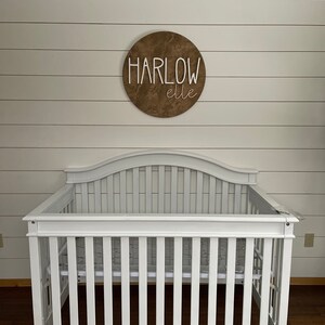 Customized Baby Name Sign 12-36 Inch Baby Shower Round | Etsy