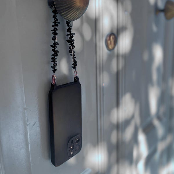 Ball Chain Phone Strap | Chunky Phone Chain in Gold or Silver Stainless ...