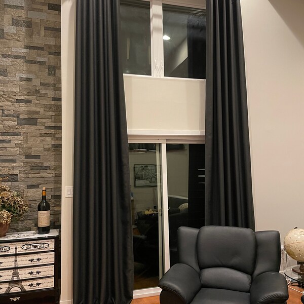 Extra Long Drapes,two Story Drapes,custom Long Curtain Panels,grommet ...