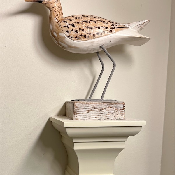 Wooden Sandpiper Pair 10.5" H X 14"l Hand Painted Wooden Birds - Etsy