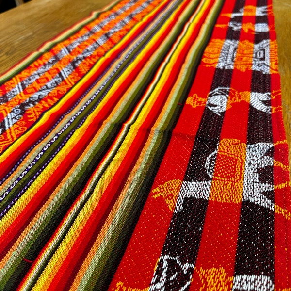 Table Runner 14 in X 84 Inches Table Cover Peru Bolivia Ecuador Fabric ...