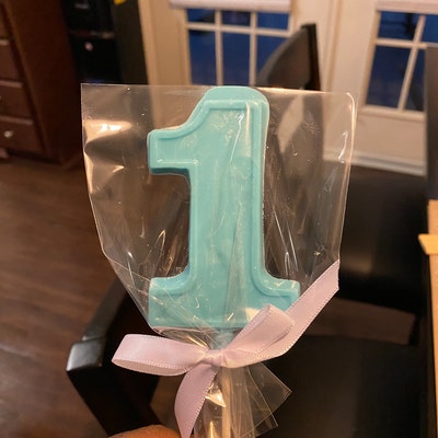 Number 3 Three Third Chocolate Birthday Favor Lollipops Sweets - Etsy