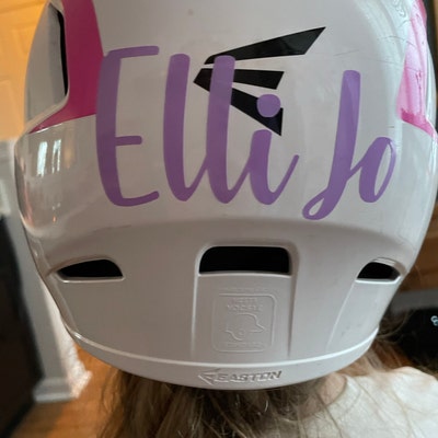 Softball Helmet Decal, Name Decal, Softball Decal, Softball Bat Decal ...