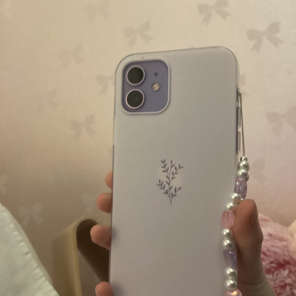 Purple Lilac Phone Case Violet Pastel Cover for iPhone 14pro, 13, 12 ...