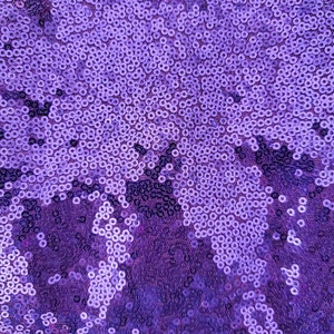 Purple Sequin Fabric, Purple Full Sequins Fabric, Violet Glitz Sequins ...