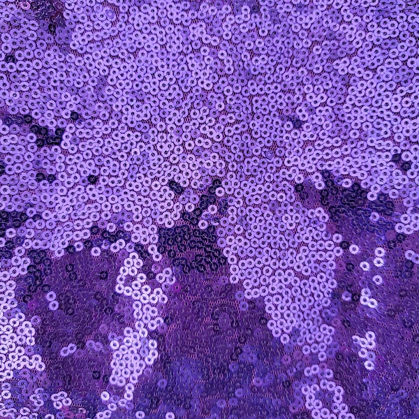 Purple Sequin Fabric, Purple Full Sequins Fabric, Violet Glitz Sequins ...