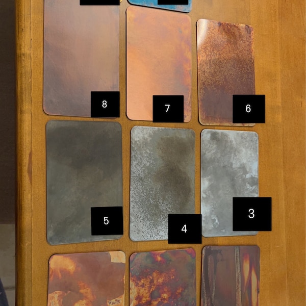 Patina Metal Color Samples - Etsy