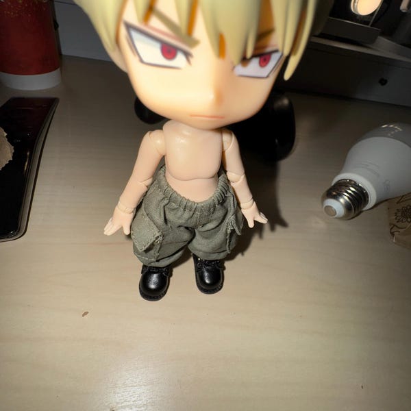 3pcs/set Obitsu11 Suit Uniform Clothes Nendoroid Pants Suit T-shirt Set OB11 GSC Molly Bjd Dolls ...