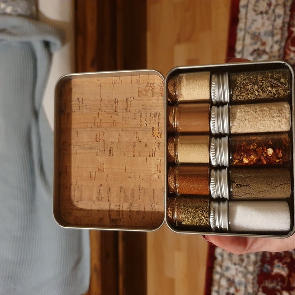 BUSHCRAFT SPICE SET, Travel Spices Set, Spice Storage, Campfire Spices ...