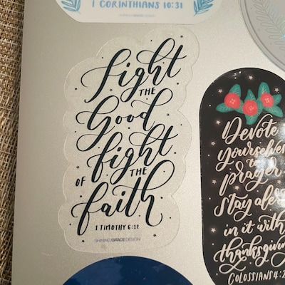 Psalm 23 Sticker Sheet 13 Stickers Christian Scripture Sticker Sheet ...