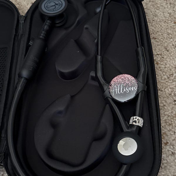 Leopard Print Stethoscope ID Tag Animal Print Cardiology Stethoscope ID ...