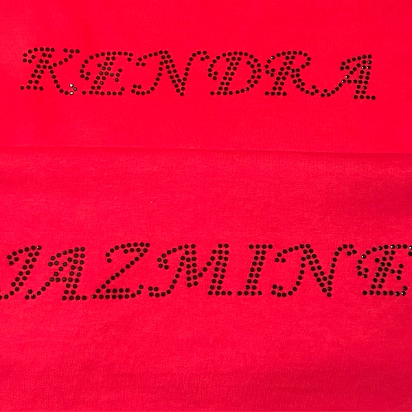 Small Passion Cursive Script Font-personalize a Phrase or Name-iron on ...