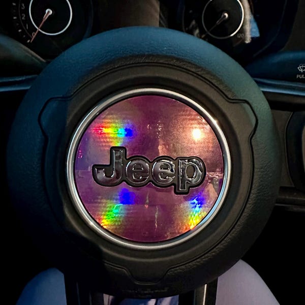 Opal Jeep Steering Wheel Circle Sticker Decal, Wrangler JK, JL ...