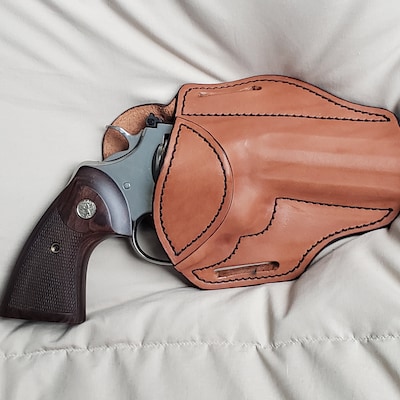 Smith & Wesson j Frame 2 Barrel Revolver OWB Leather Pancake Holster ...