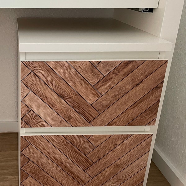 Ikea Malm Decal Wooden Parquet \ Dresser Sticker \ Removable Decal ...