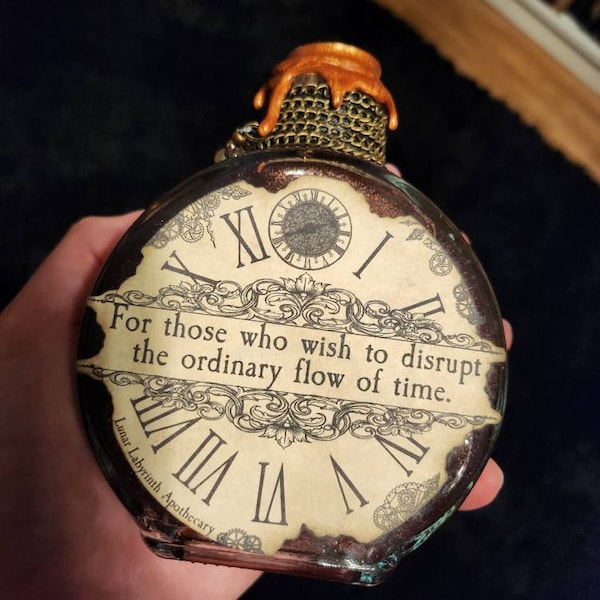 Color Changing Time Travel Potion Bottle: Steampunk Fantasy Decor - Etsy