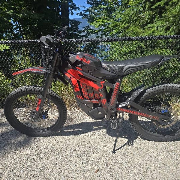 Surron Light Bee X Graphics Kit GEOTECH RED Decals Stickers Laminated ...