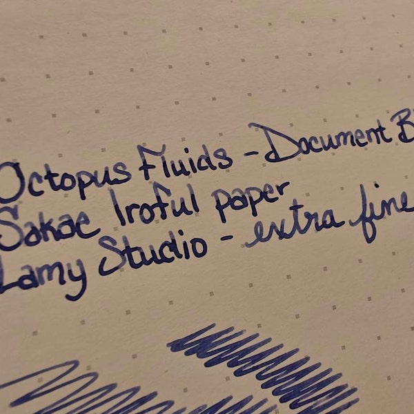 Octopus Document Ink Blue Bottle 30ml, Certified Fountain Pen Ink ...
