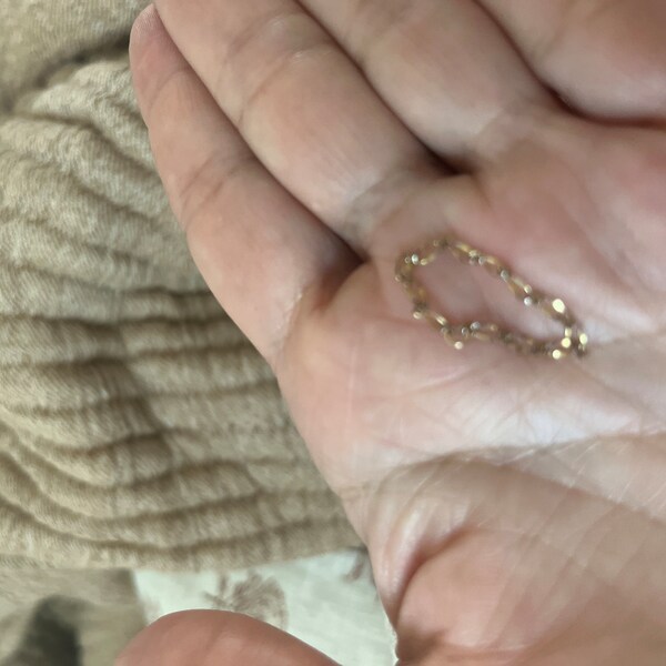 Permanent Chain Ring Mother's Day Gift 16K Gold Rings Gift for Her ...