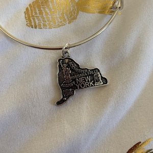 State Charms, Map Charms, 50 States Charms DC, Silvertone, for Bracelet ...