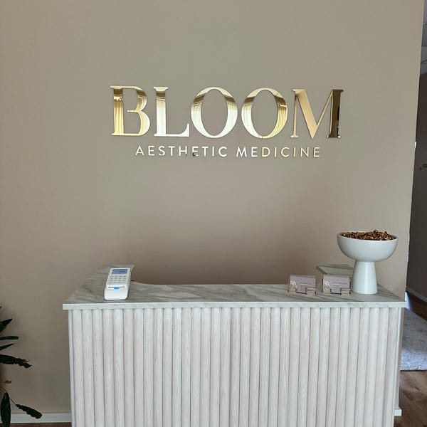 Large Entryway Sign for Wall , Custom Acrylic Lobby Sign , Double Sided ...