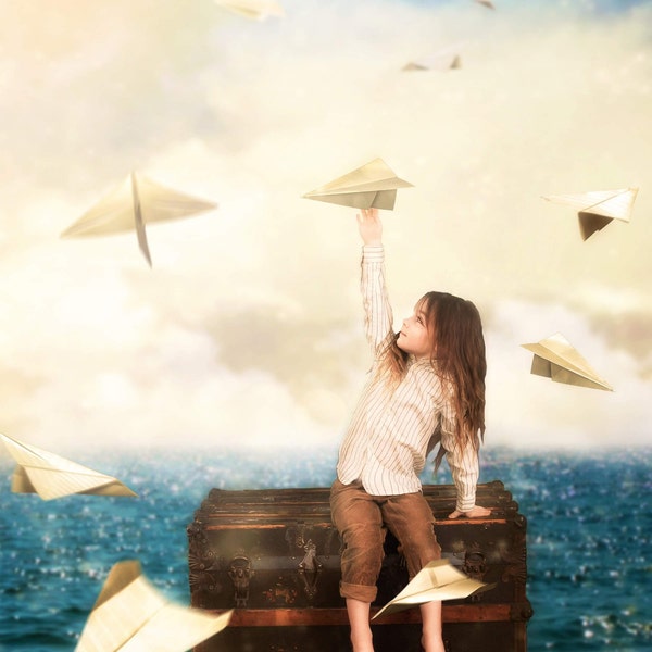 Paper Plane Overlays - 6 Real Flying Paper Aeroplanes! - Etsy