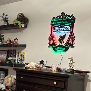 Arsenal Football Club Led Sign, Arsenal Wall Decor, Football Gift ...