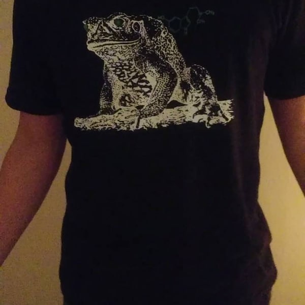 Men's Cane Toad Shirt, Bufo Toad, Psychoactive Toad, Bufotenin Molecule ...