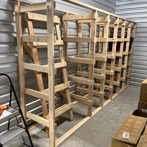 Tote Storage Rack Plans: 27 Gallon and 55 Gallon HDX Tote Plans) - Etsy