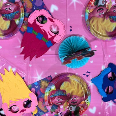 Personalized Trolls Felt Masks Trolls World Tour Birthday Party Favors ...