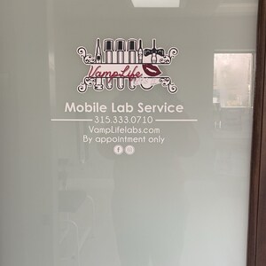 Shop Hours Decal Logo Hour Sign Business Hours Sign Storefront Hours ...