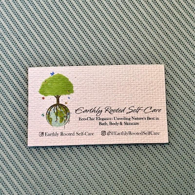 Kraft Brown Eco Friendly Business Card From Handmade Recycled Paper 100 ...